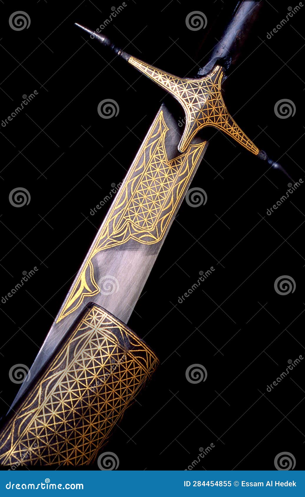 Islamic Arabic Sword, Antique Stock Image - Image of weapon, wing ...