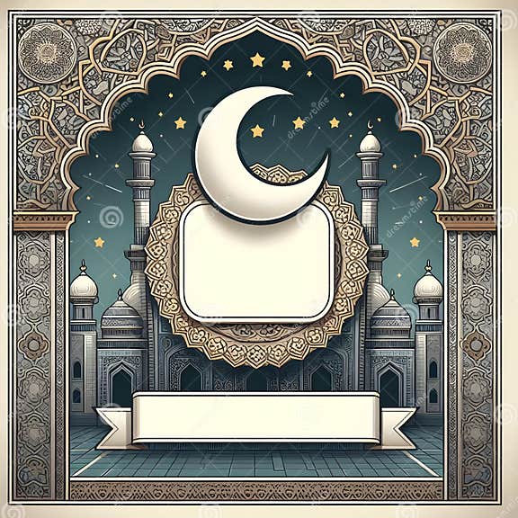 Islamic Architectural and Pattern Overlay Compositions. Stock ...