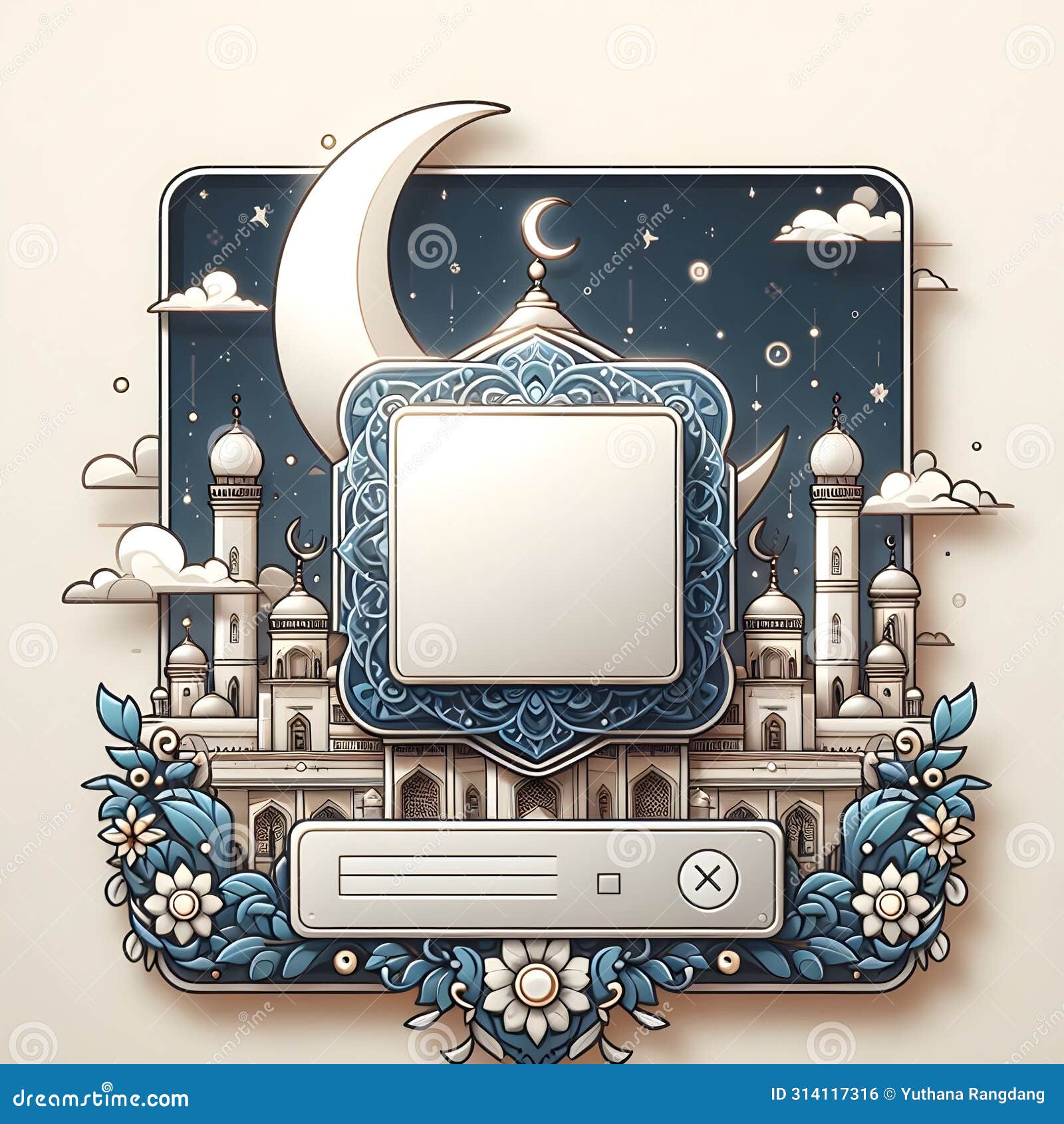 Islamic Architectural and Pattern Overlay Compositions. Stock ...