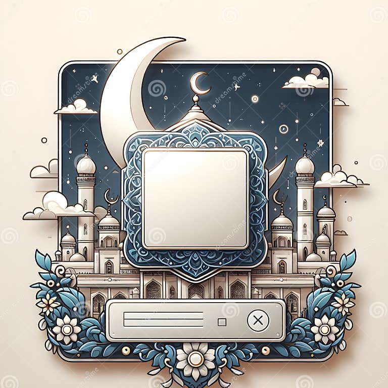 Islamic Architectural and Pattern Overlay Compositions. Stock ...