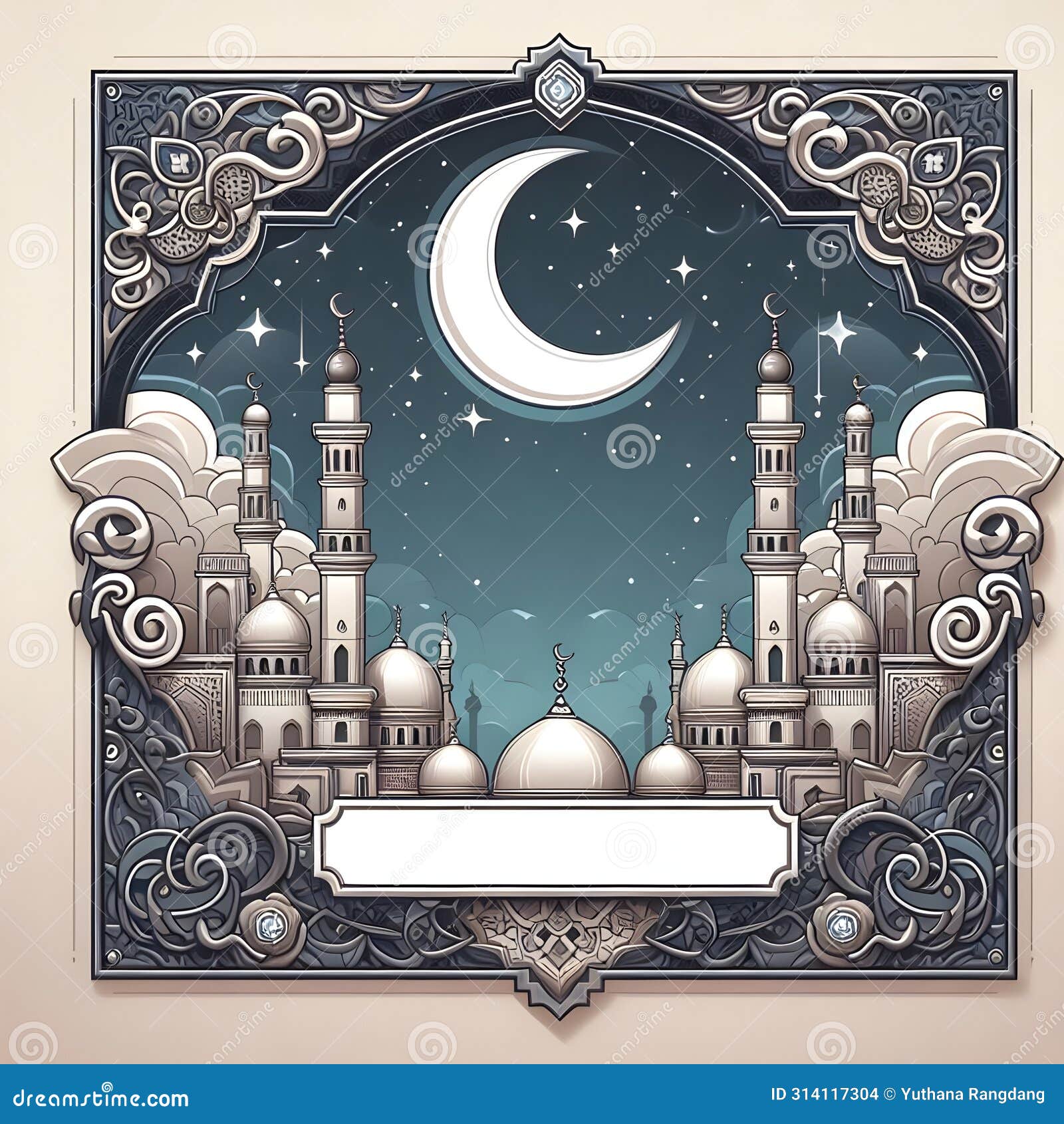 Islamic Architectural and Pattern Overlay Compositions. Stock ...