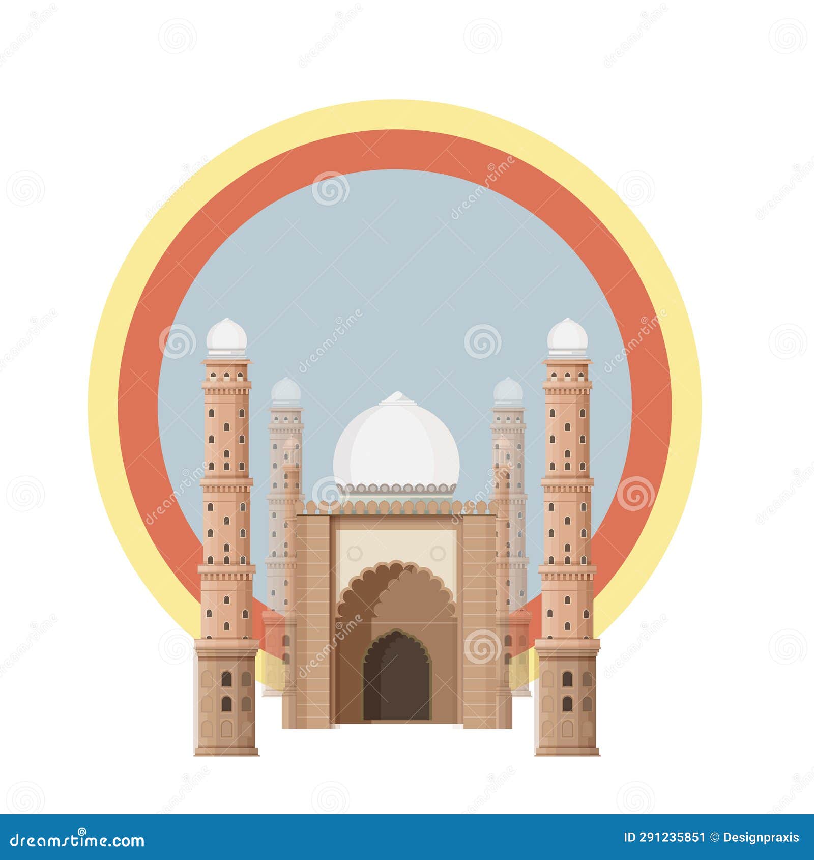 Islamic Architecture - Icon Illustration Stock Vector - Illustration of ...
