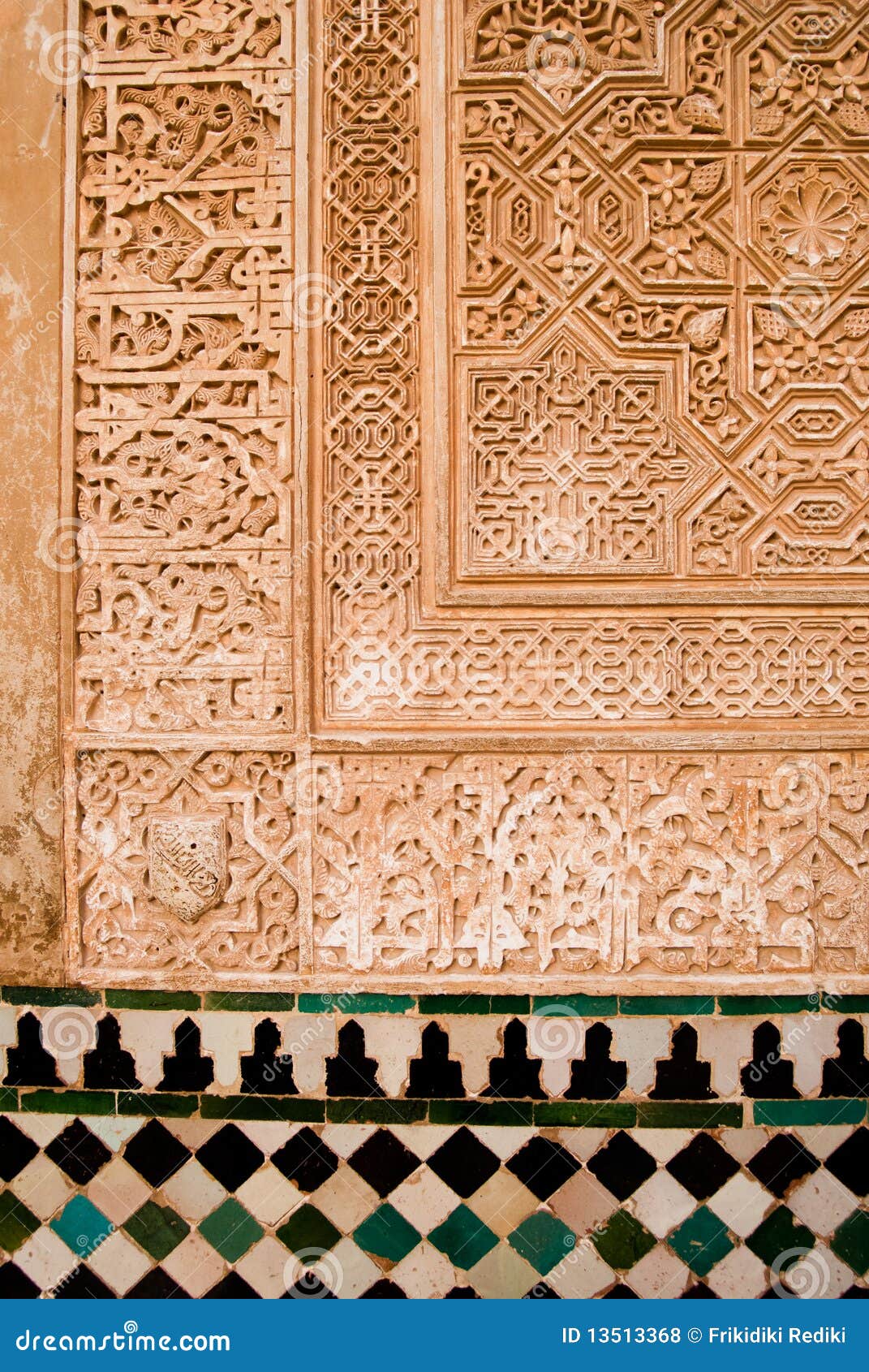 Islamic Art Detail from Alhambra Stock Photo - Image of east ...