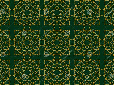 Islamic Art Pattern and Geometric Background Stock Illustration ...