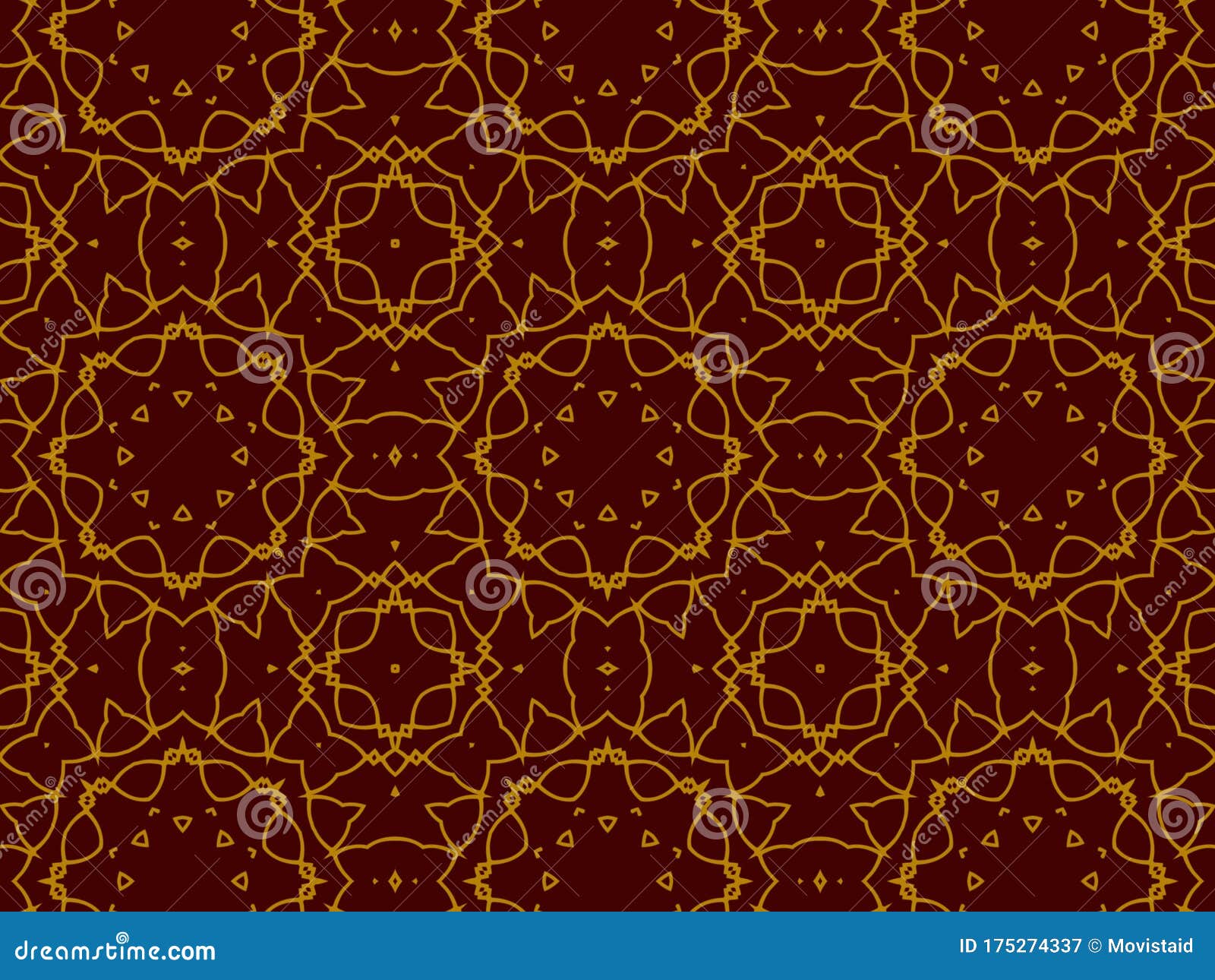 Islamic Art Pattern and Geometric Background Stock Illustration ...