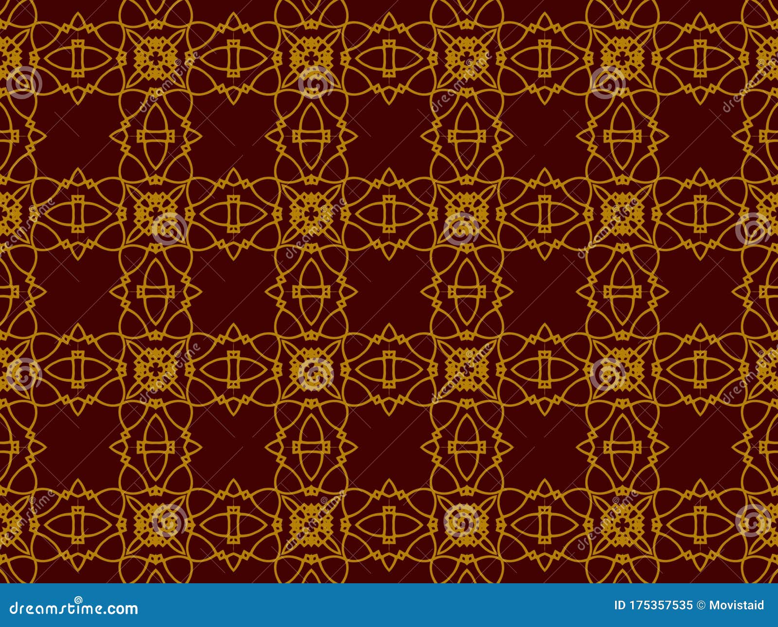 Islamic Art Pattern and Geometric Background Stock Illustration ...