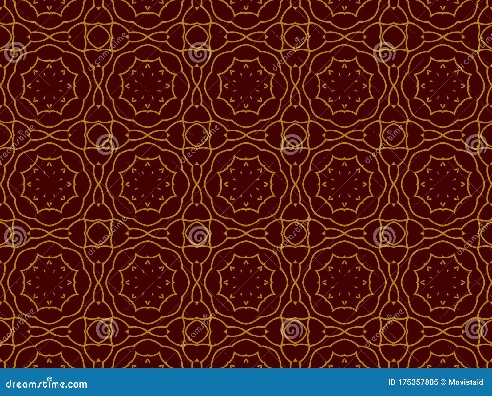 Islamic Art Pattern and Geometric Background Stock Illustration ...