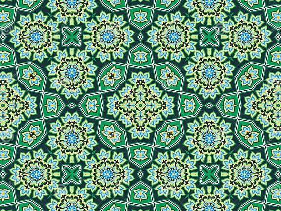 Islamic Art Pattern and Geometric Background Stock Illustration ...