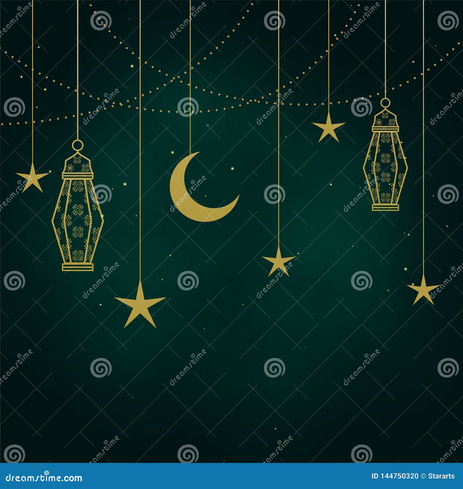 Islamic Background with Decorative Elements Stock Vector - Illustration ...