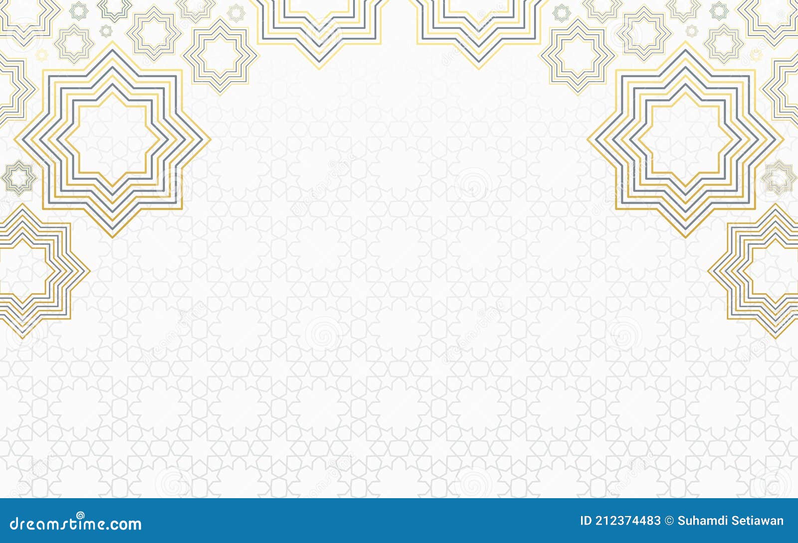Islamic Background Design Vector Golden Pattern Stock Vector ...