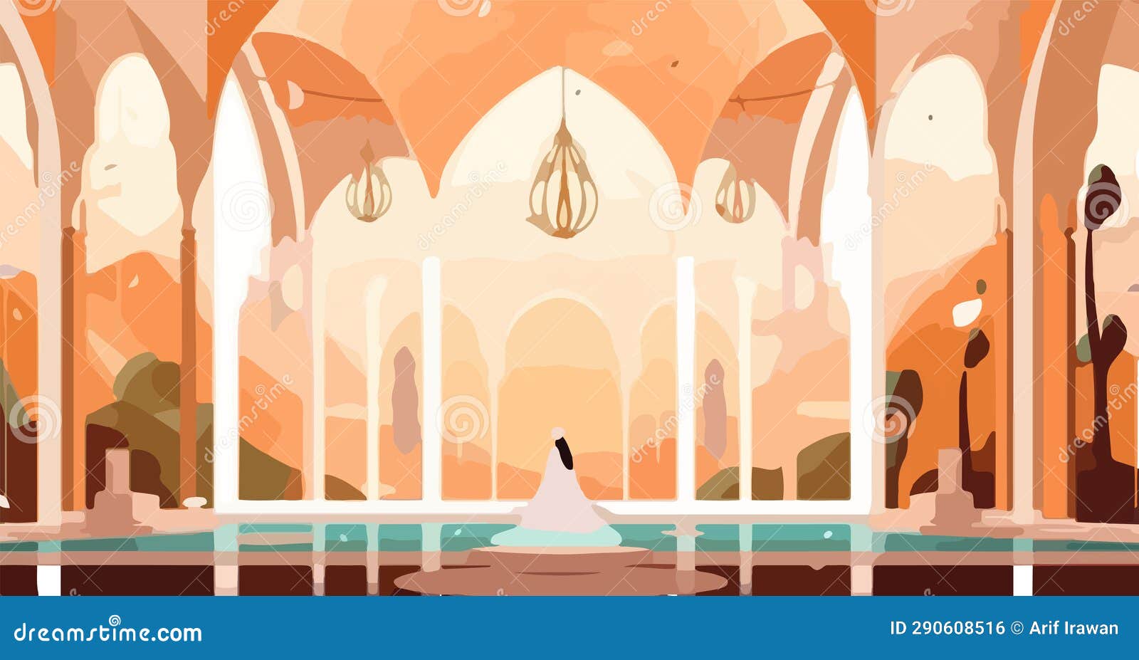 ISLAMIC BACKGROUND VECTOR USE for WEDDING CARD BANNER BACKDROP TEMPLATE ...