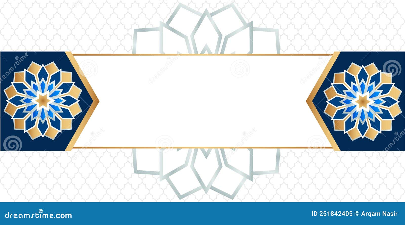 Geometric Shape of Islamic Banner Design Stock Vector - Illustration of ...