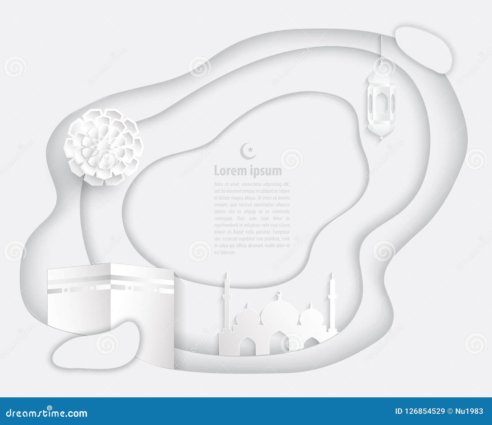 Abstract Kaaba Drawing. Vector Hajj And Umrah. Holy Kaabah Graphic ...