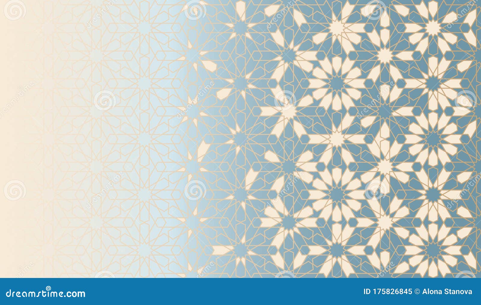Islamic blue background. stock vector. Illustration of arabesque ...