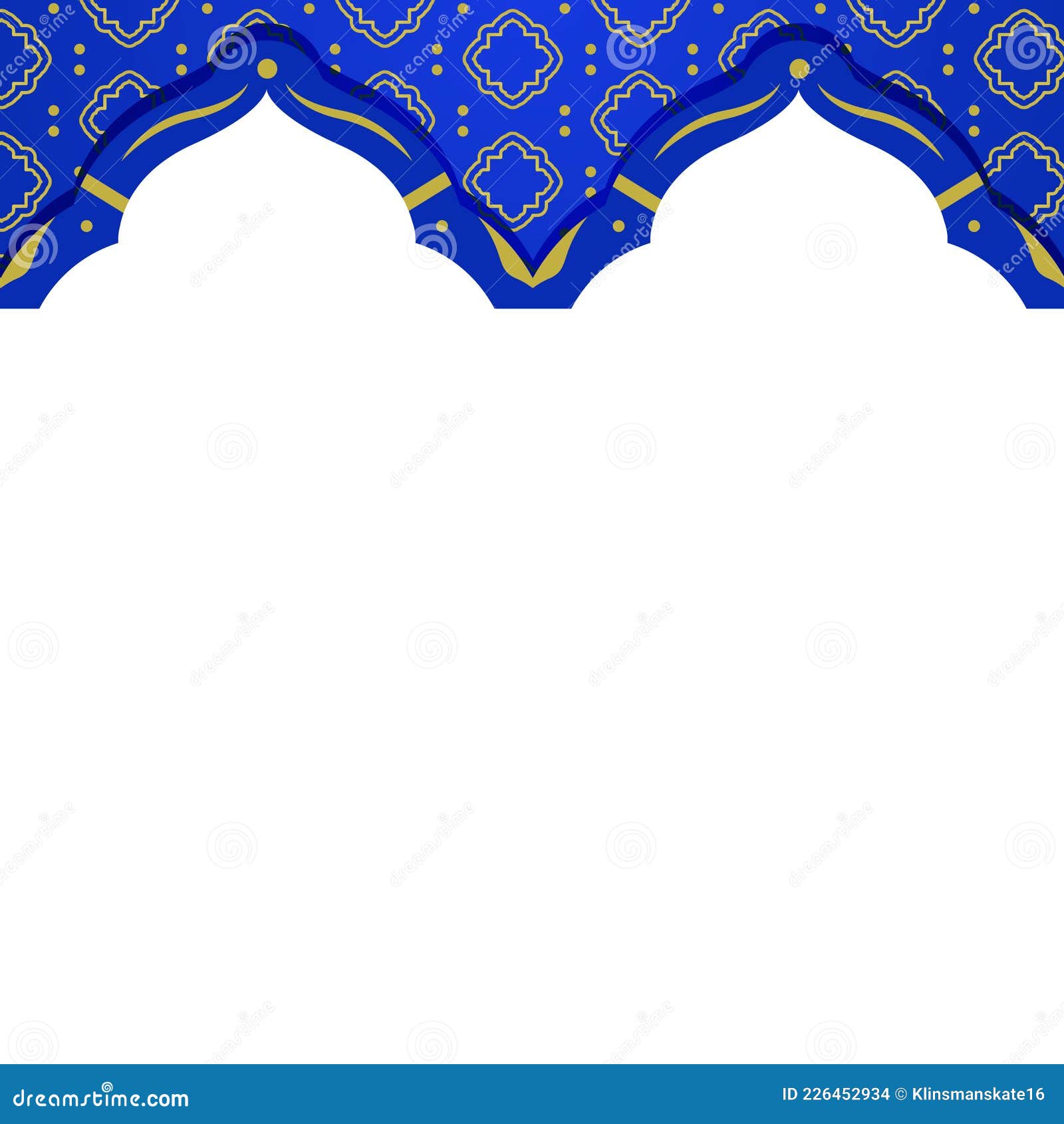 Islamic Border Frame Design Template Stock Vector - Illustration of ...