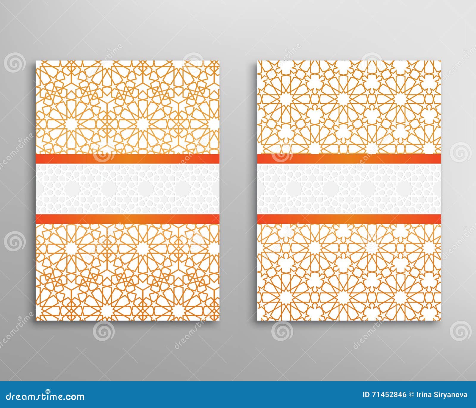 Islamic brochure vector stock vector. Illustration of arabic - 71452846