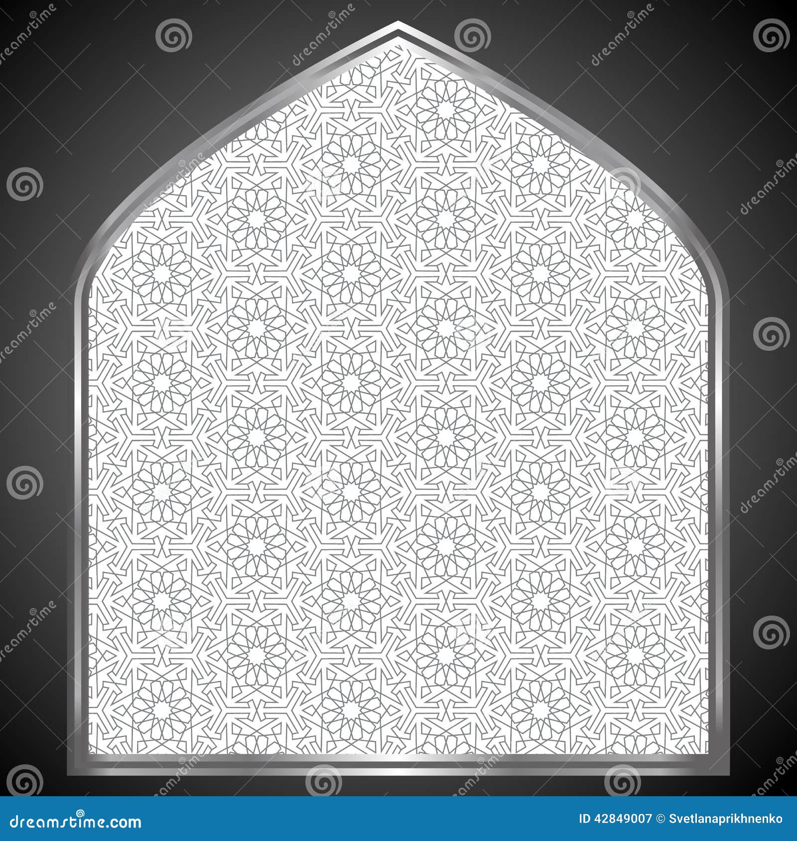 Islamic card stock vector. Illustration of decoration - 42849007