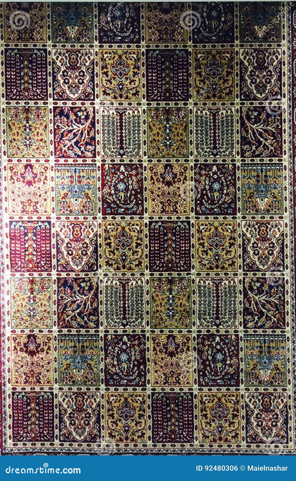 Islamic Carpet with Rare Motifs Stock Photo - Image of islamic, genres ...