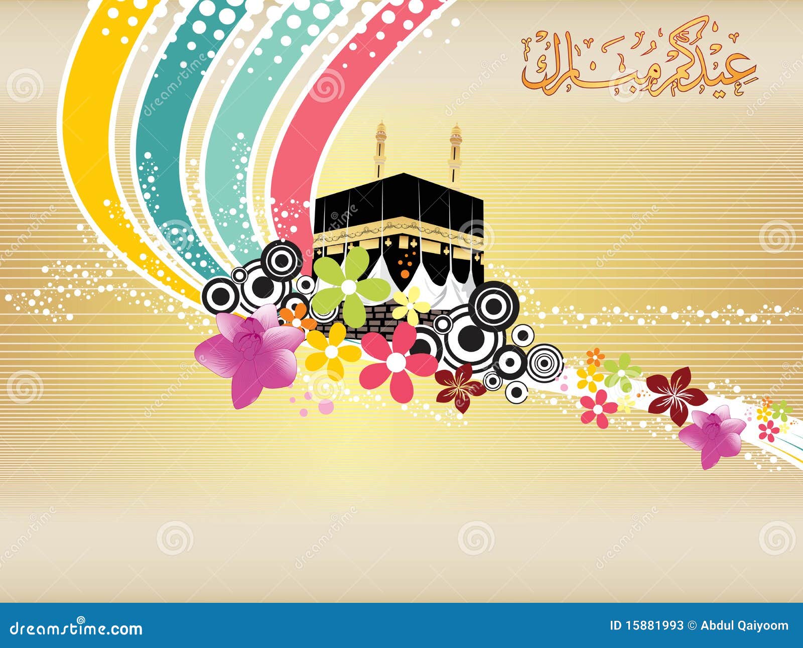 Islamic Celebration Background Stock Illustration - Illustration of ...