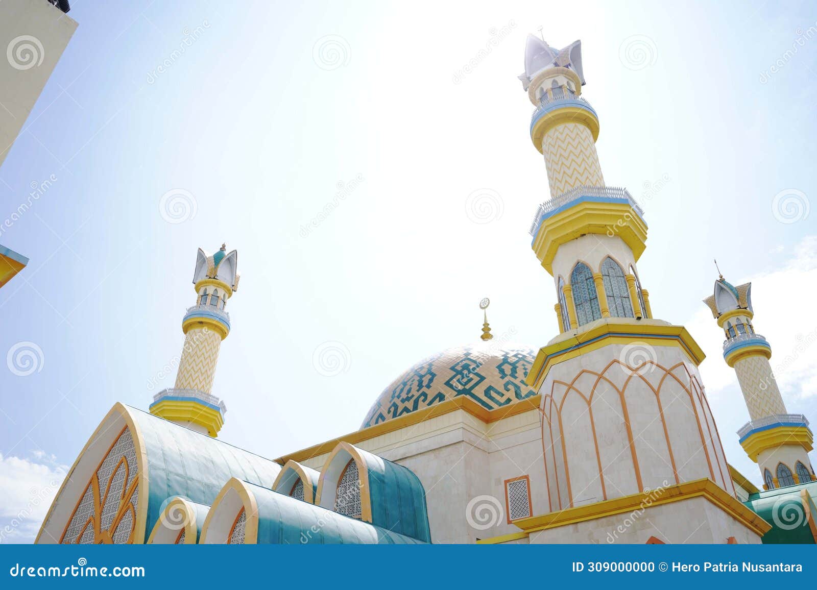 Islamic Center of Lombok Mosque, Indonesia Stock Photo - Image of ...