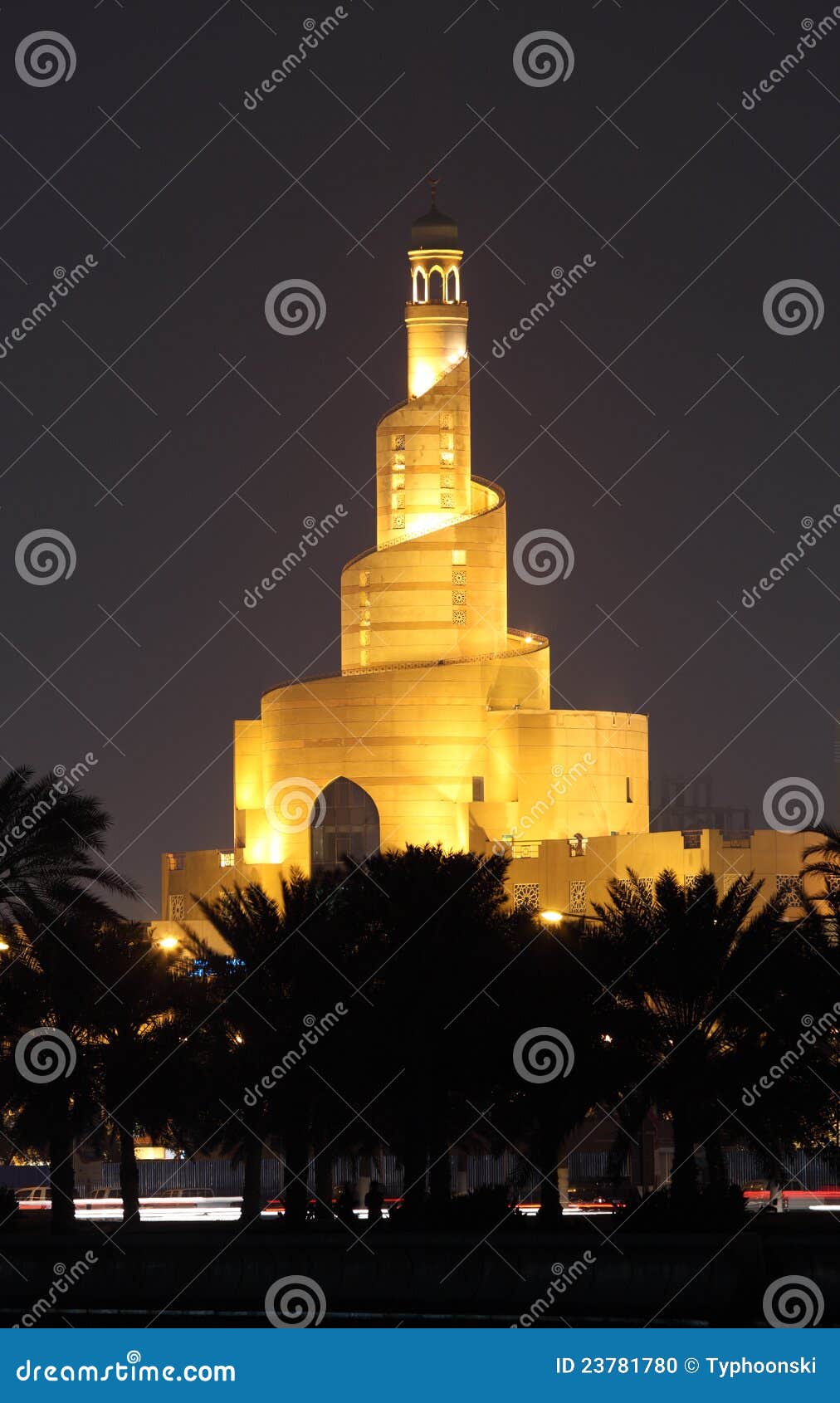 Islamic Cultural Center, Doha Stock Photo - Image of arabian, minaret ...
