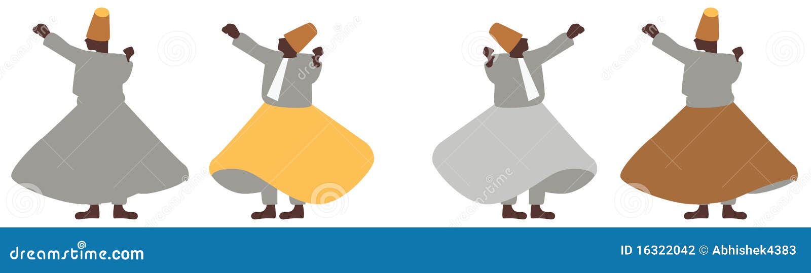 Islamic dance stock illustration. Illustration of culture - 16322042