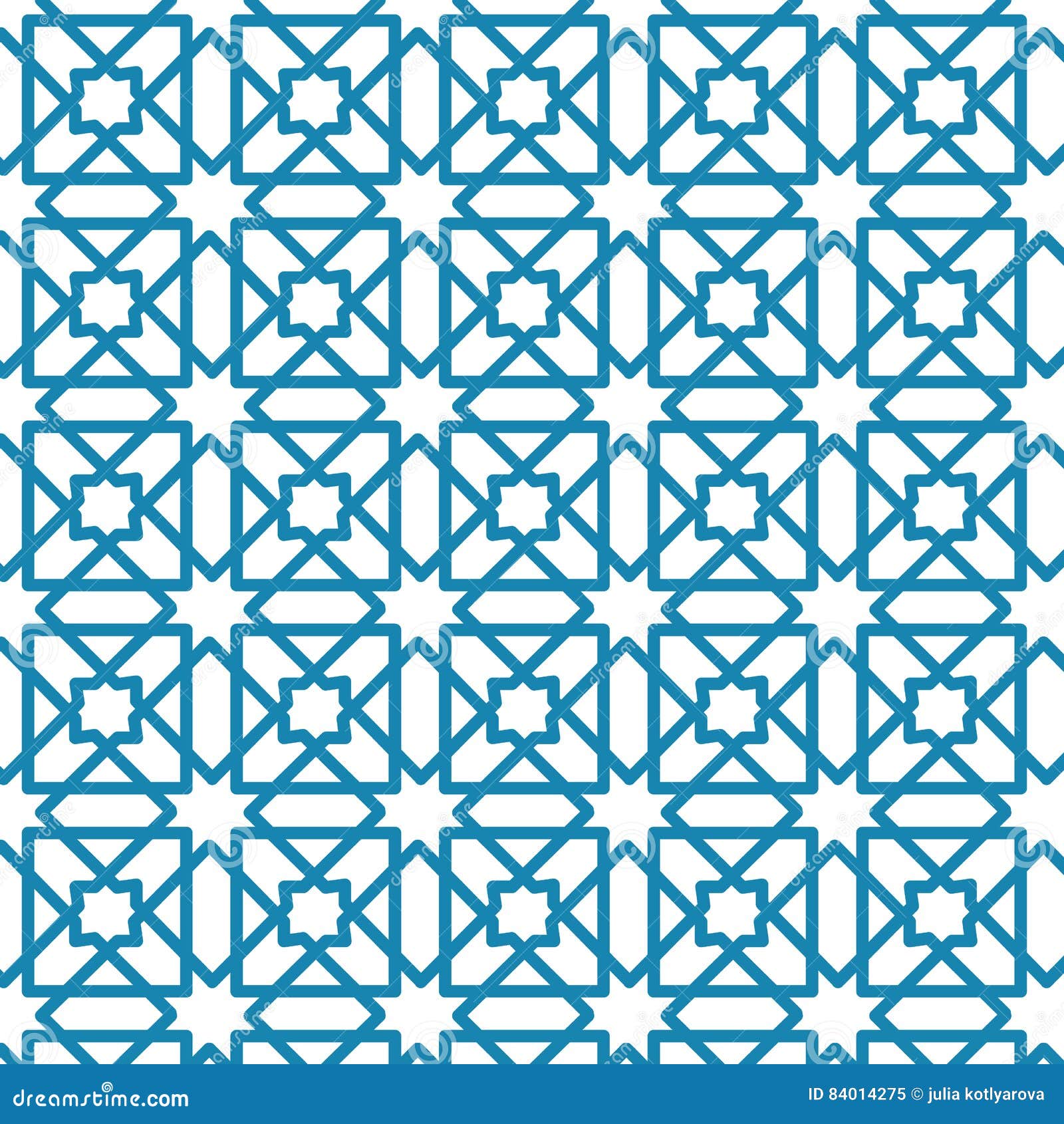 Islamic Design Seamless Pattern Morocco Stock Vector - Illustration of ...