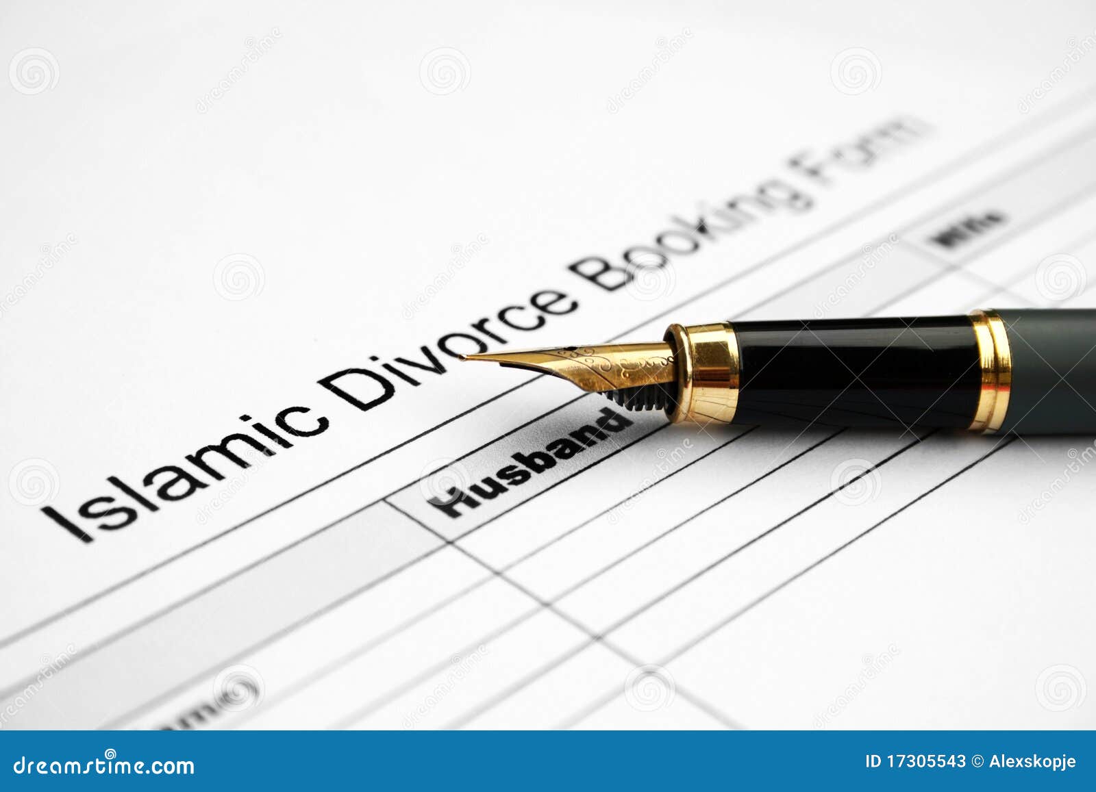 Islamic divorce form stock image. Image of glasses, groom - 17305543
