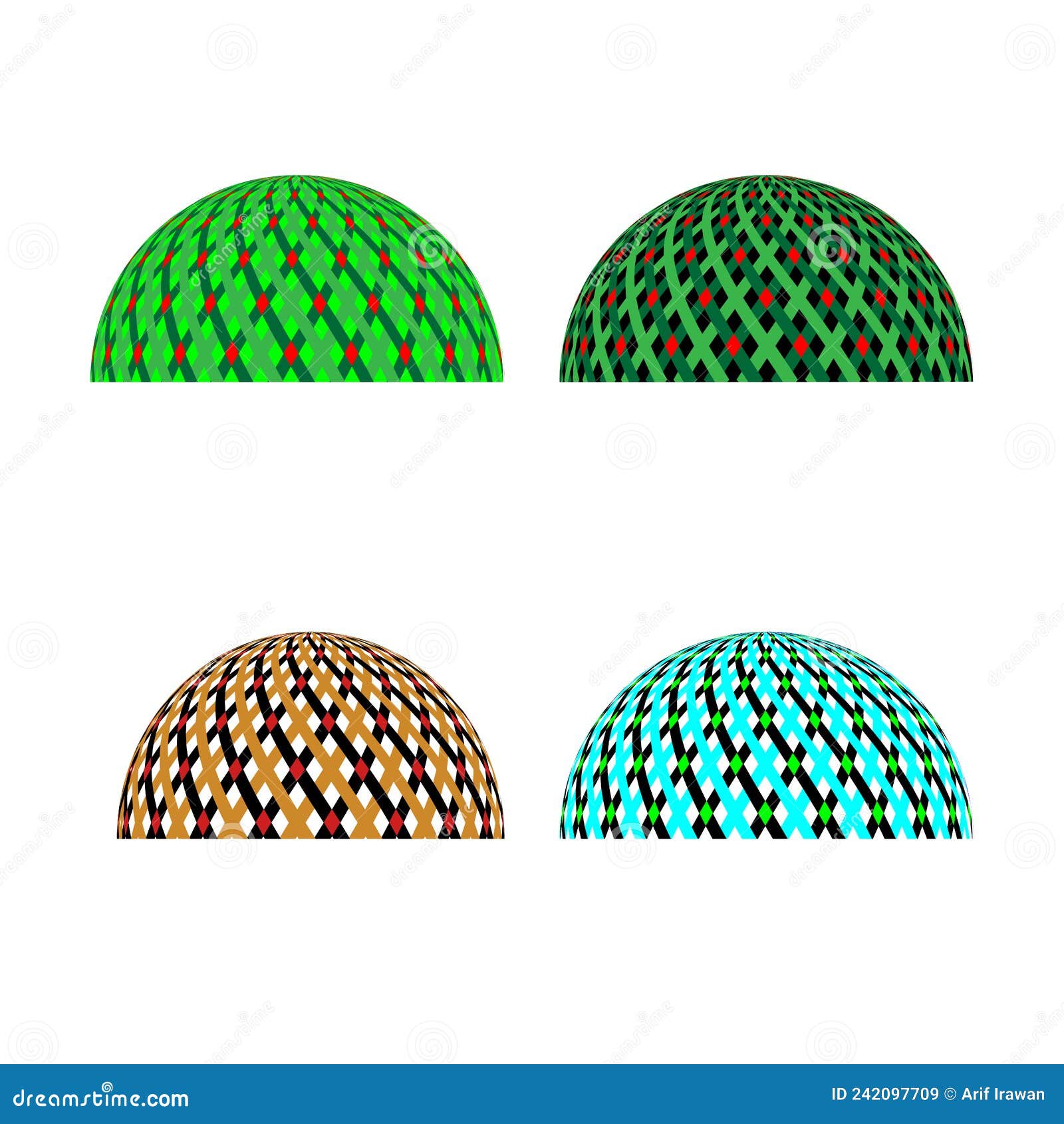 Islamic Dome Vector Illustration for Mosque Stock Vector - Illustration ...