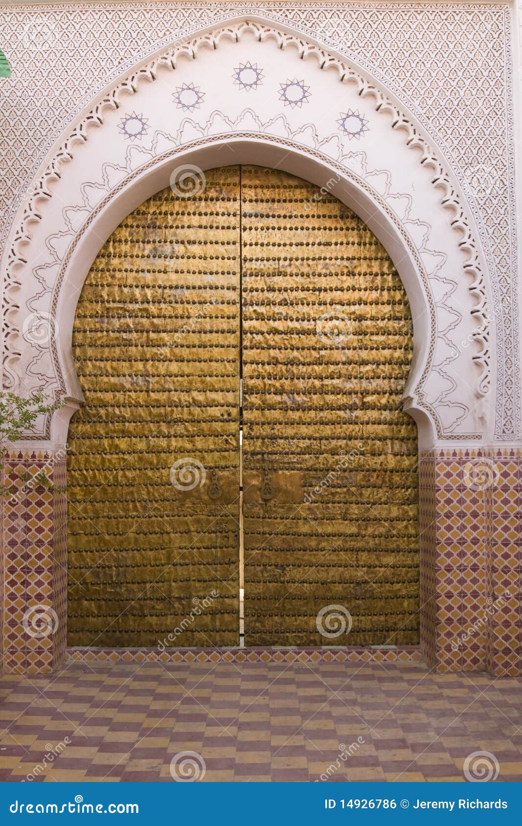 Islamic Doorway stock photo. Image of home, curve, marrakesh - 14926786