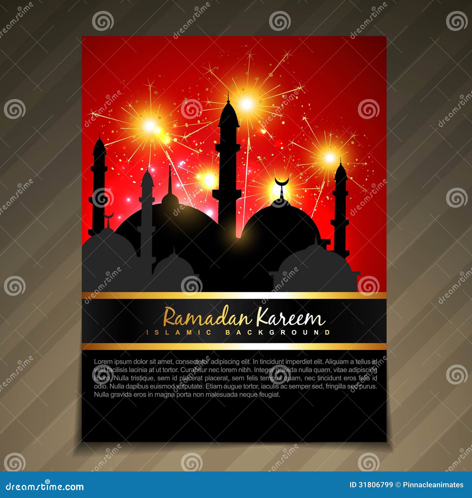 Islamic Festival Celebration Stock Vector - Illustration of greeting ...