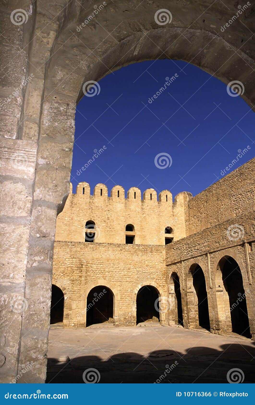 Islamic fort- Tunisia stock photo. Image of ruin, entrance - 10716366