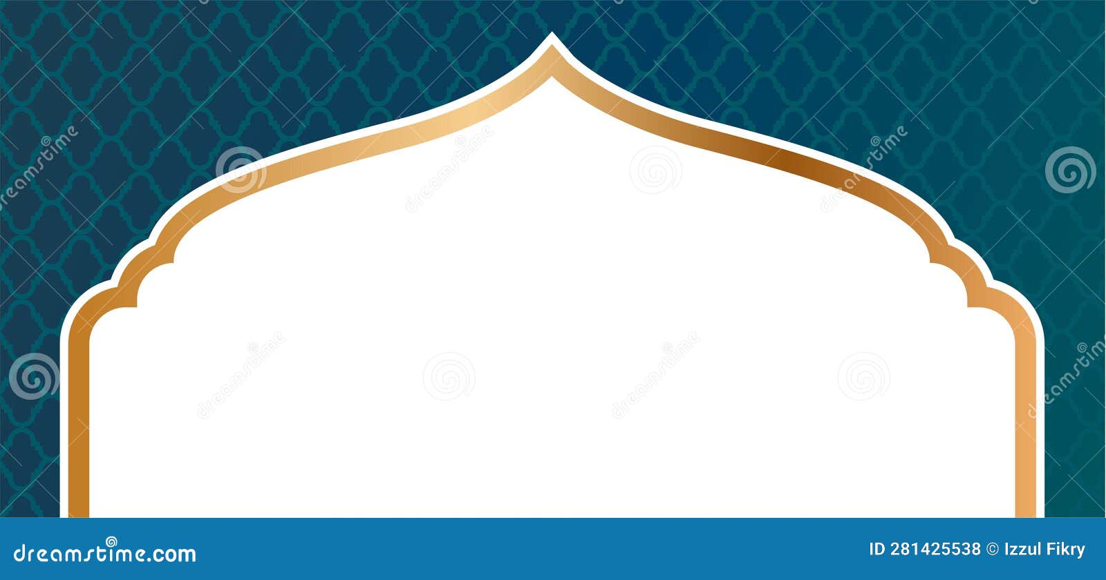 Islamic Frame Decoration Ornamental Template Stock Vector ...