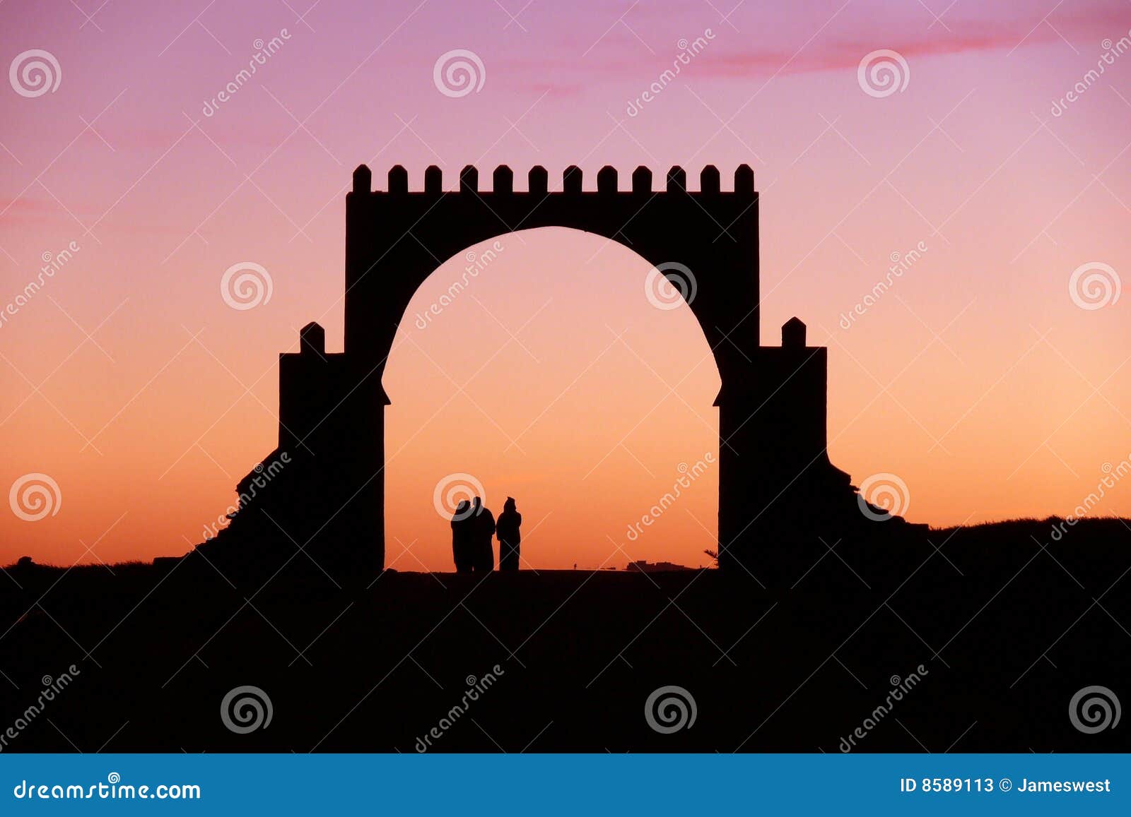 Islamic Gate in the Southern Morocco Stock Image - Image of traditional ...