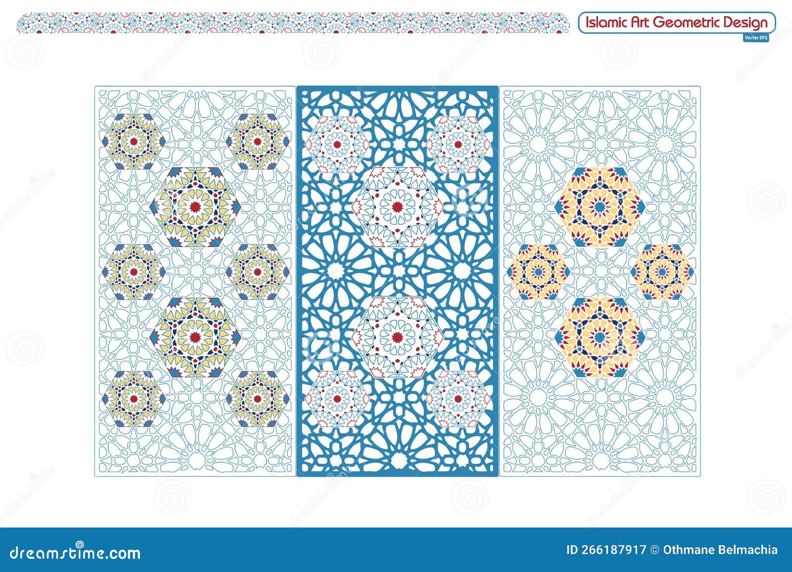 Islamic Art Geometric Design Graphics Vectors Stock Vector ...