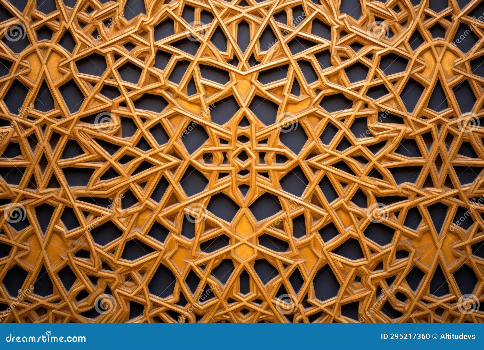 An Islamic Geometric Pattern on a Mosque Ceiling Stock Photo - Image of ...