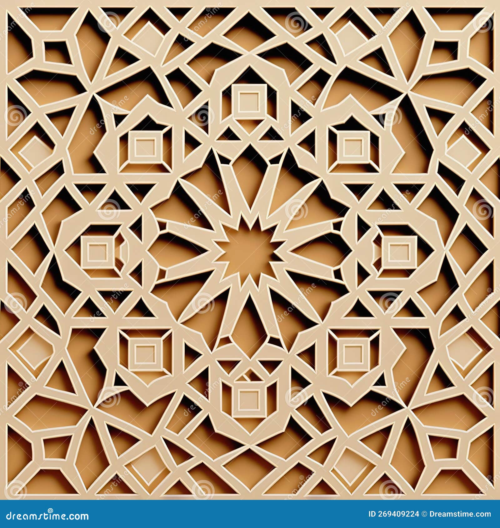 Islamic Geometric Pattern in Traditional Ornamental Style Stock ...