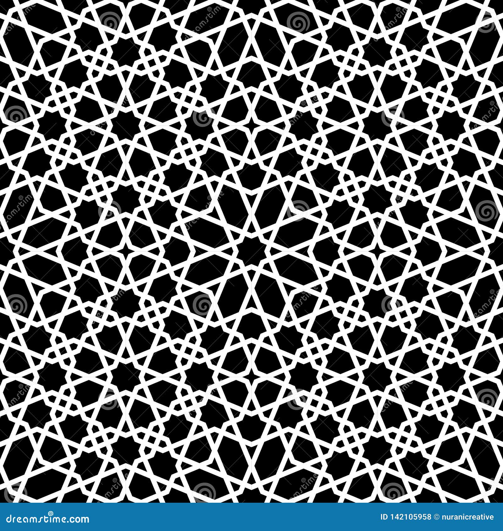Islamic Geometric Pattern stock illustration. Illustration of drawing ...