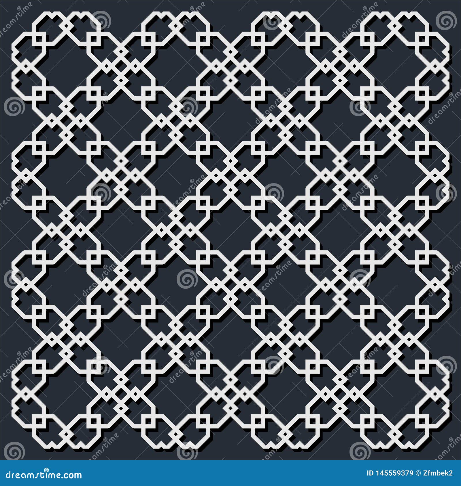 Islamic Geometric Seamless Pattern. Vector Illustration Stock Vector ...