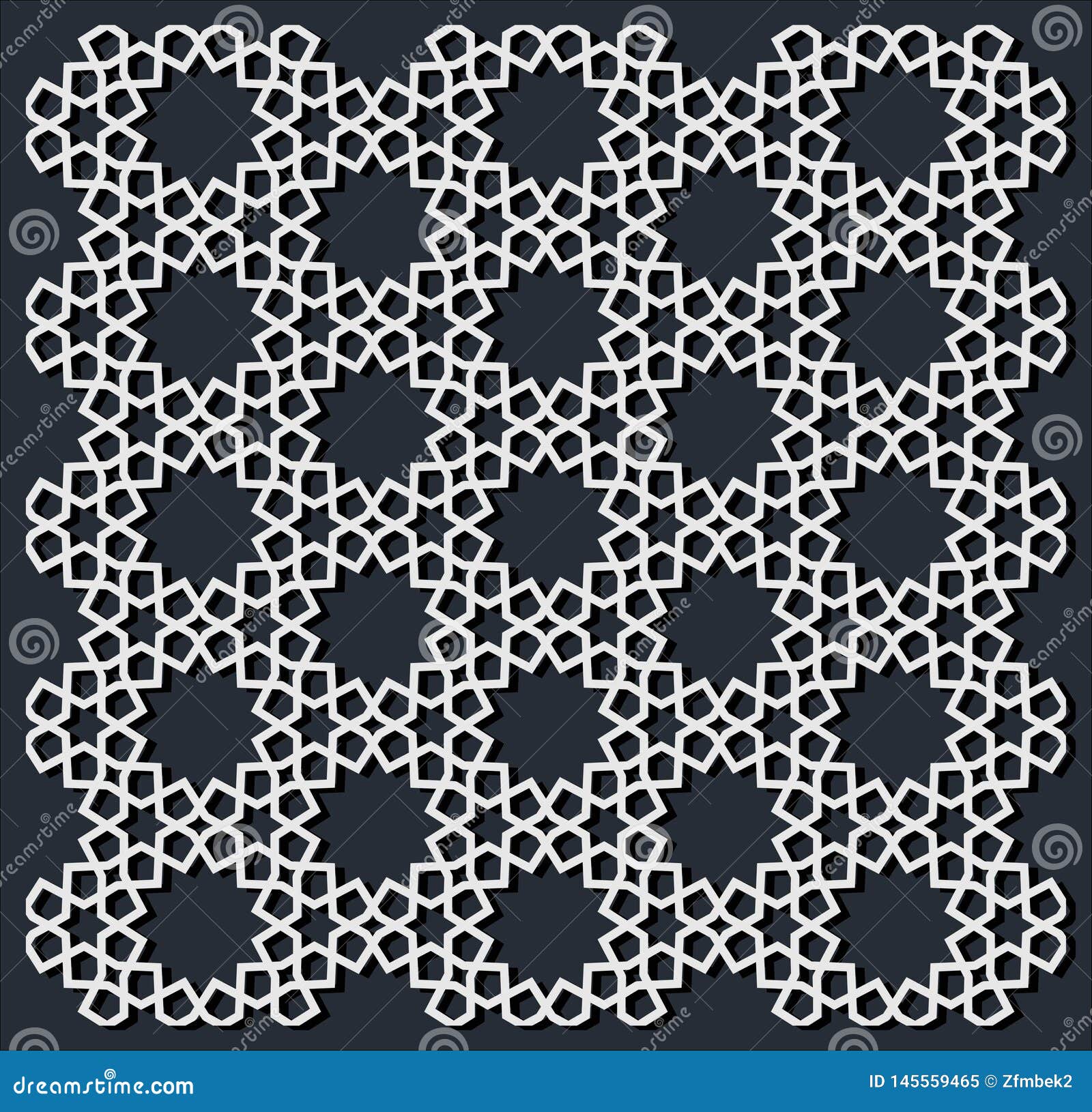 Islamic Geometric Seamless Pattern. Vector Illustration Stock Vector ...