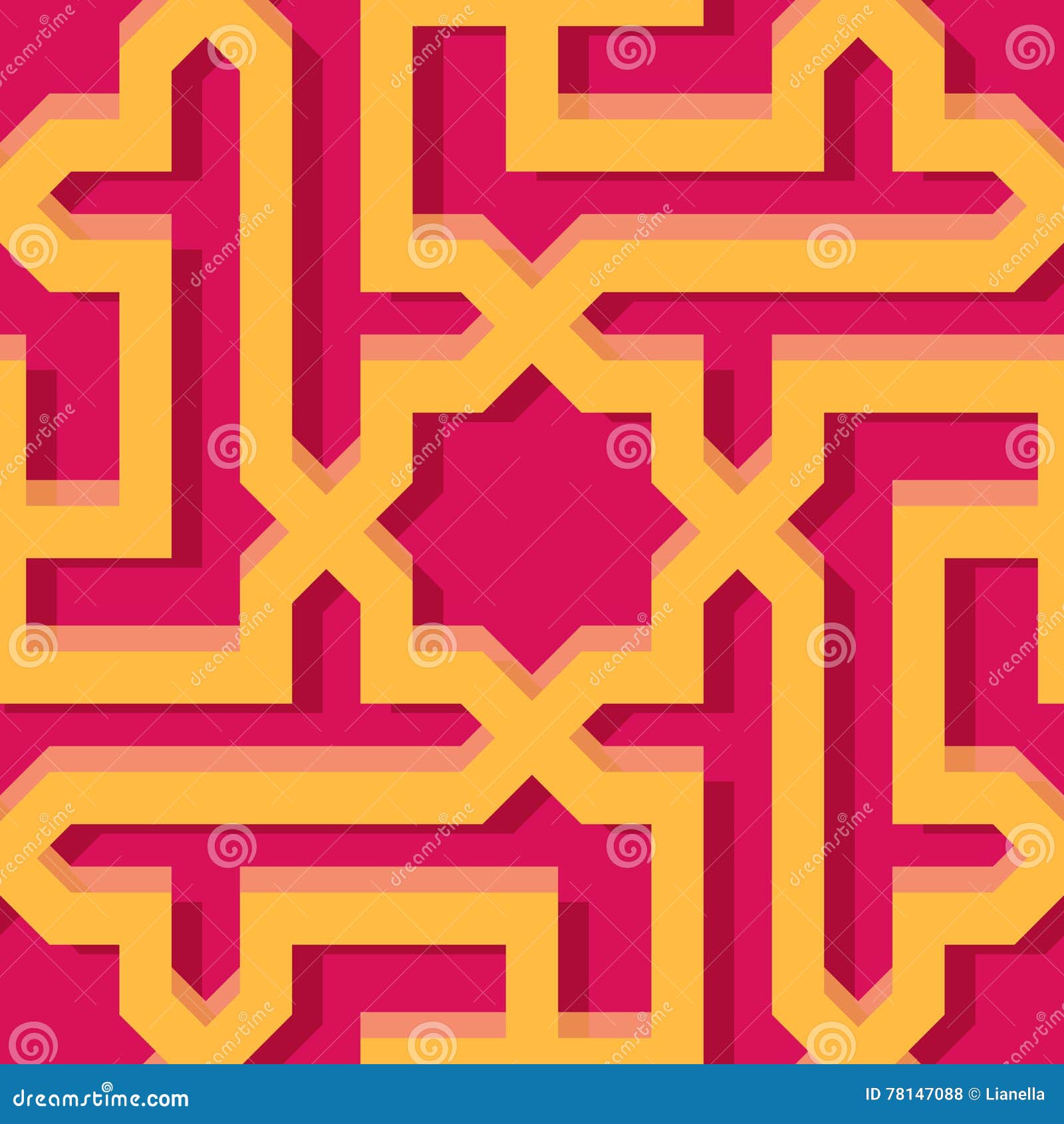 Islamic Geometrical Pattern Stock Vector - Illustration of islam, arab ...