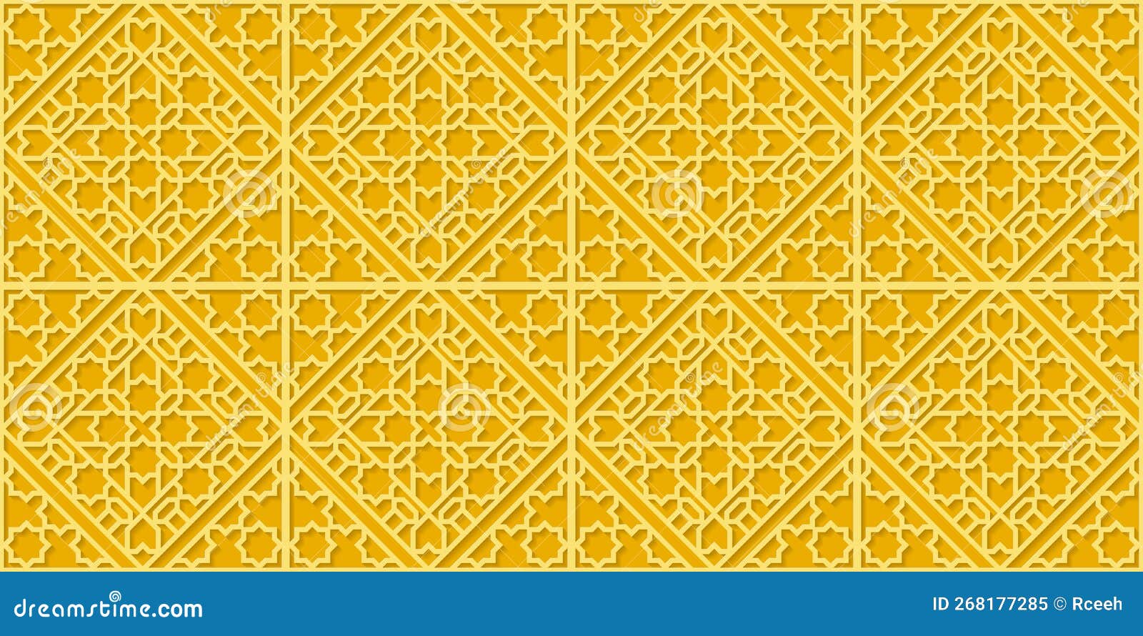 Islamic golden pattern 13 stock vector. Illustration of moroccan ...