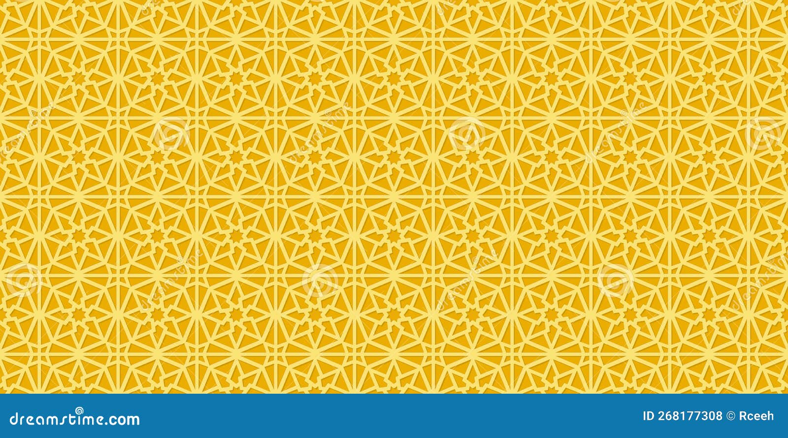 Islamic golden pattern 20 stock vector. Illustration of culture - 268177308