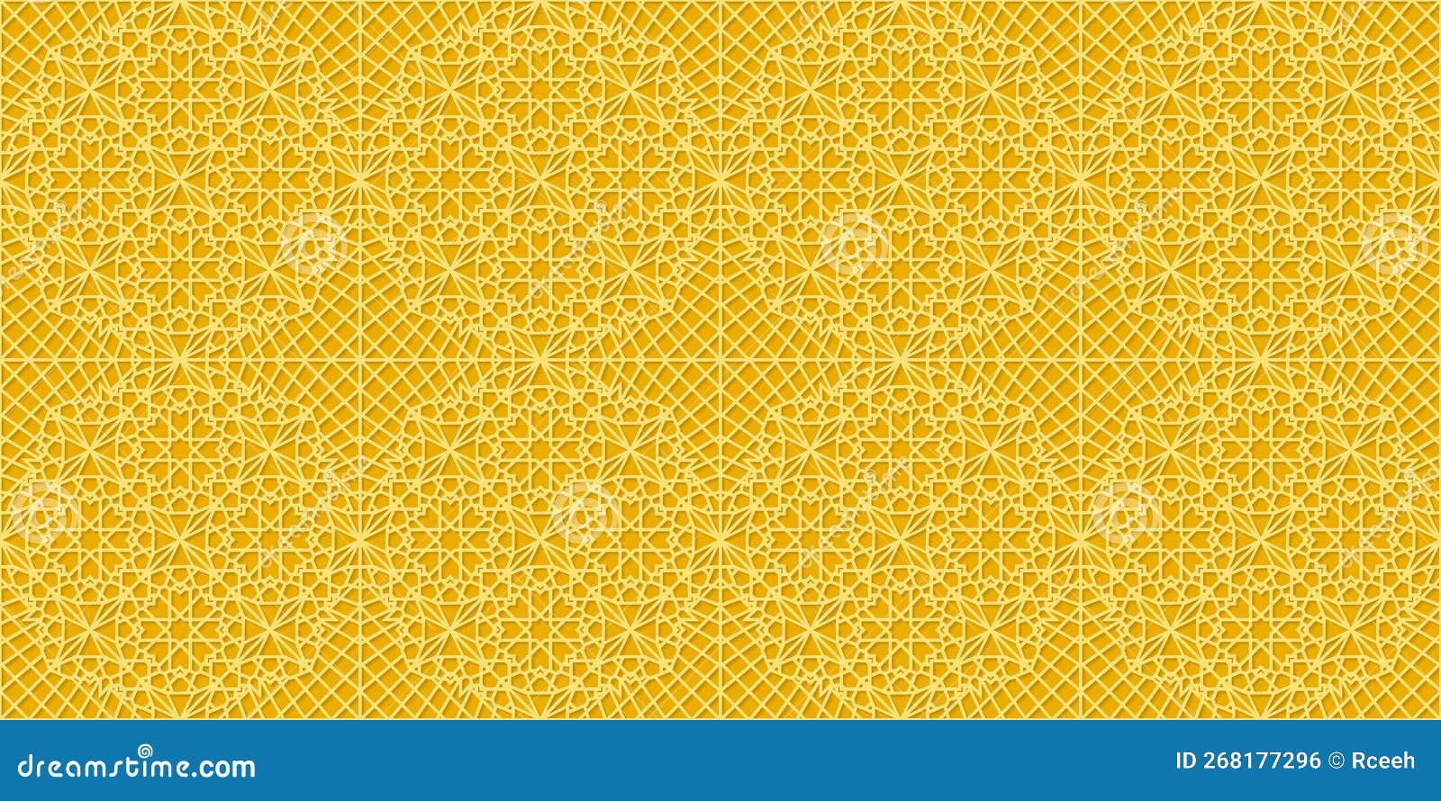 Islamic golden pattern 15 stock vector. Illustration of greeting ...