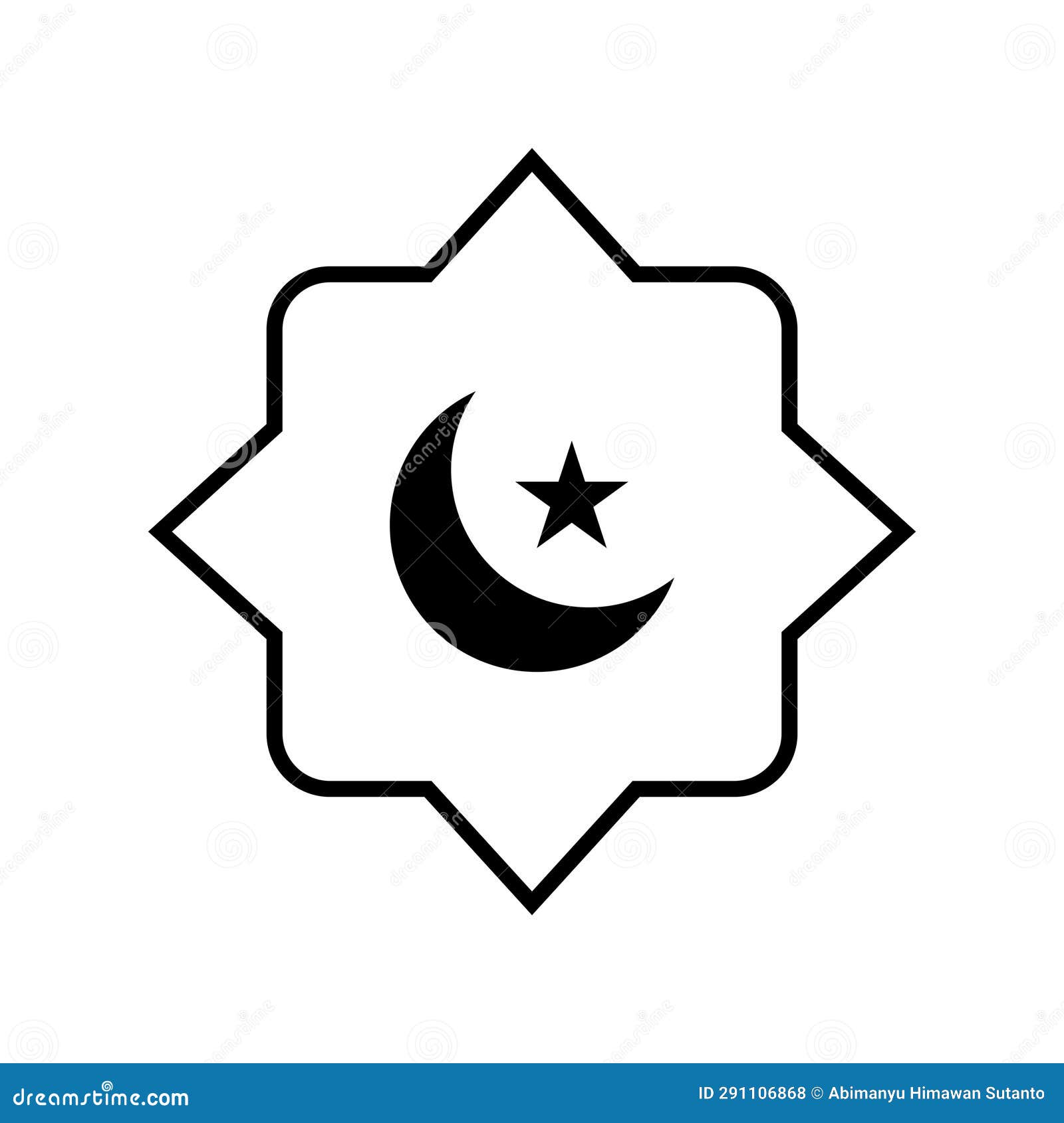 Islamic icon vector stock illustration. Illustration of religion ...