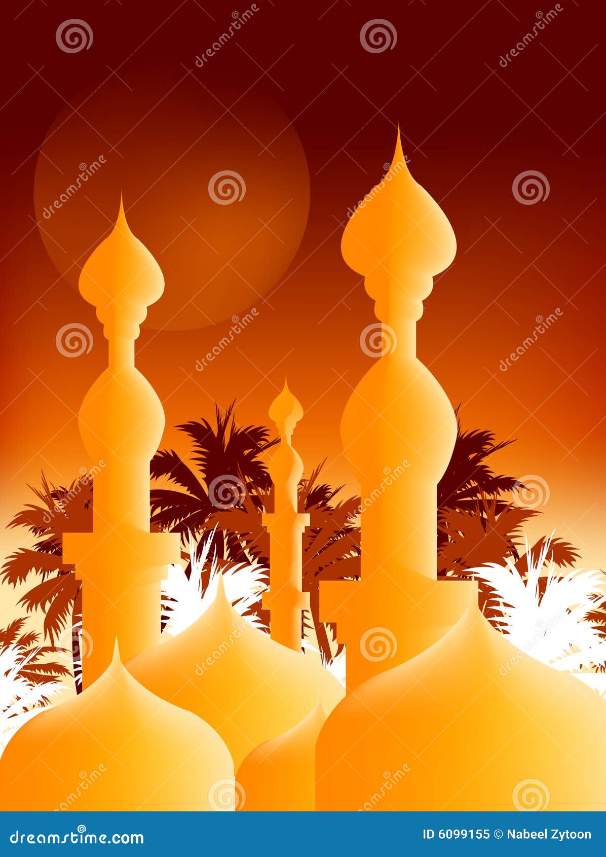 Islamic Illustration stock vector. Illustration of style - 6099155
