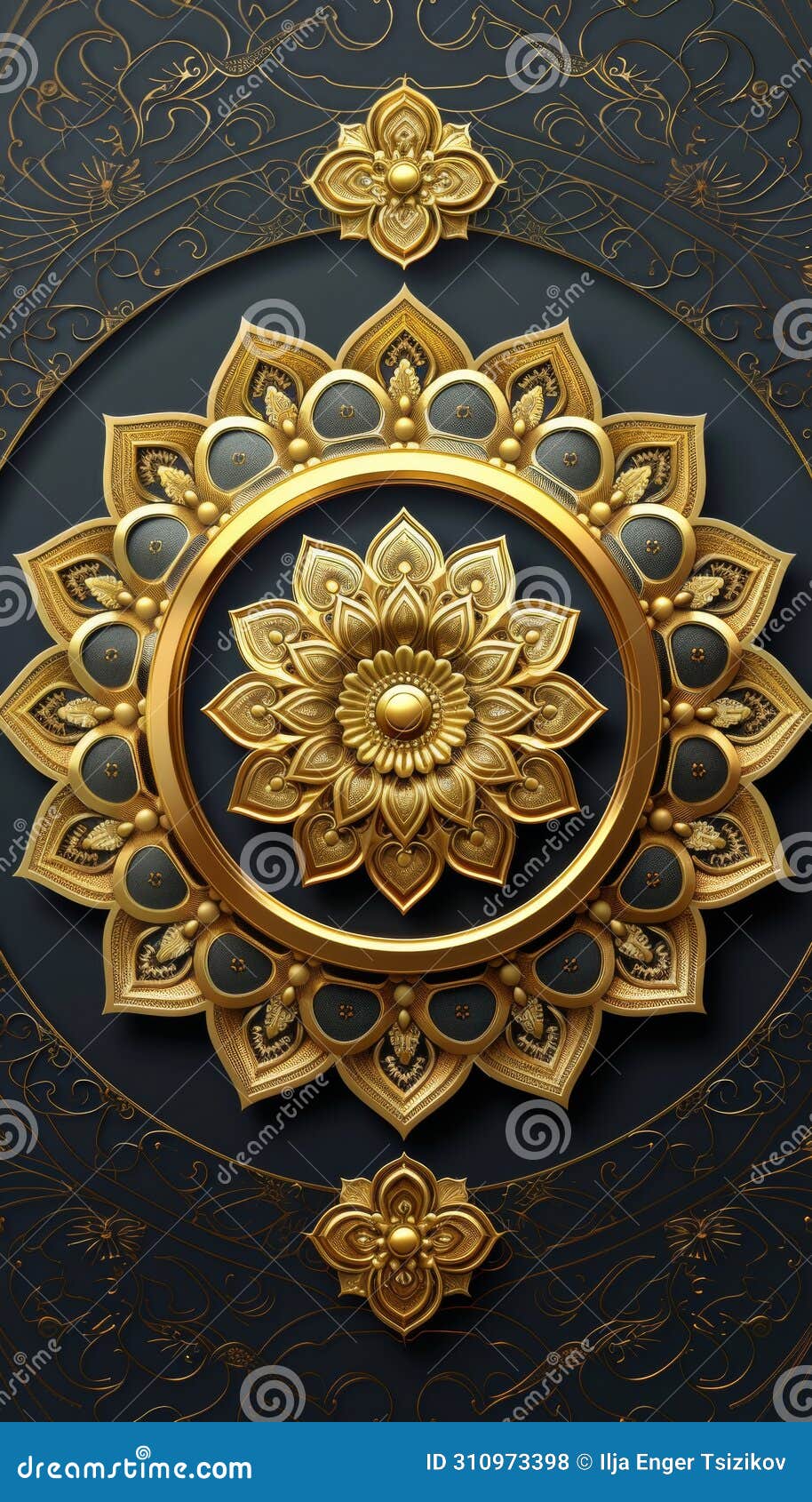 Regal Gold Purple Background Stock Illustration | CartoonDealer.com ...