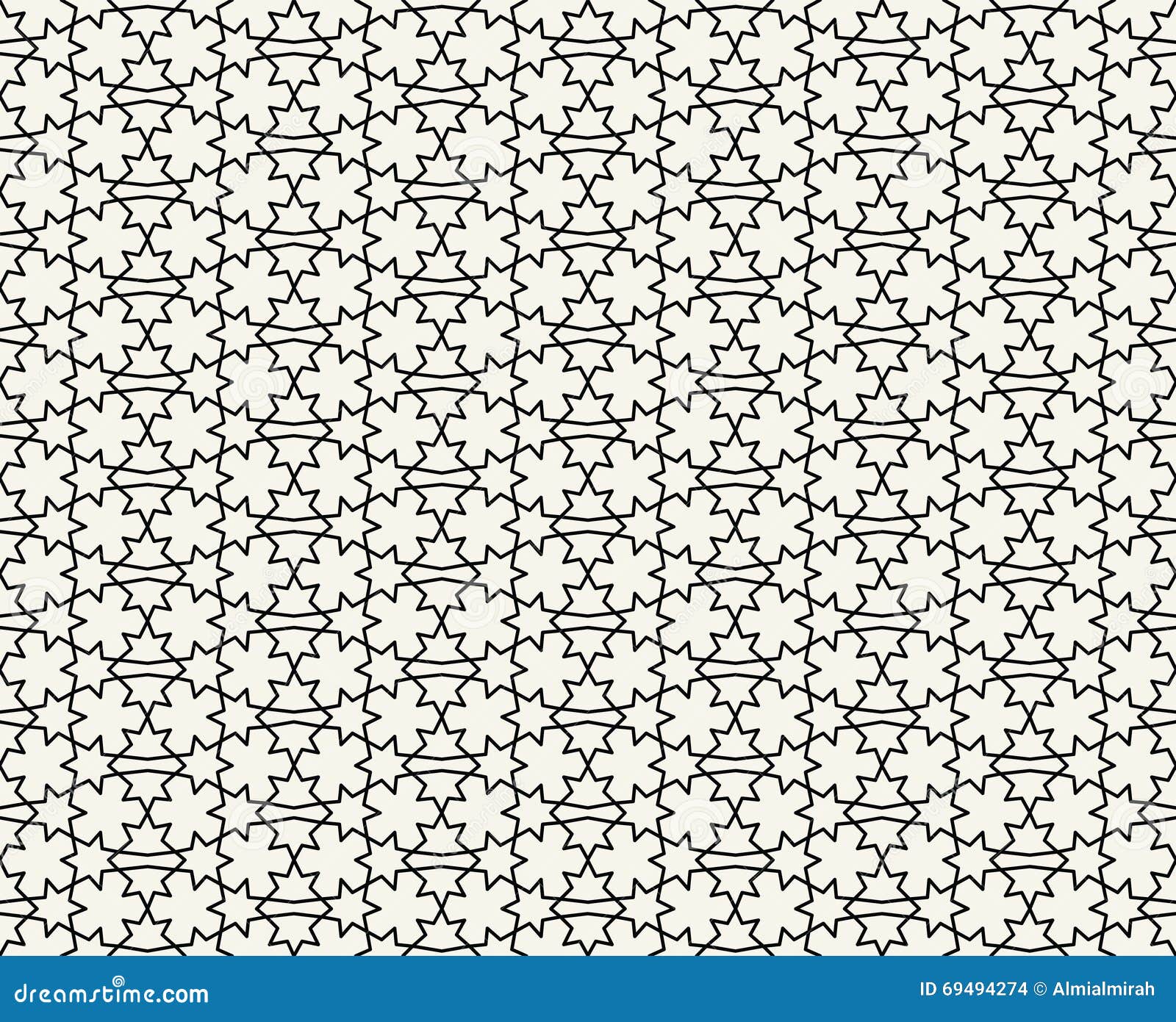 Islamic Inspired Seamless Pattern Vector Stock Vector - Illustration of ...
