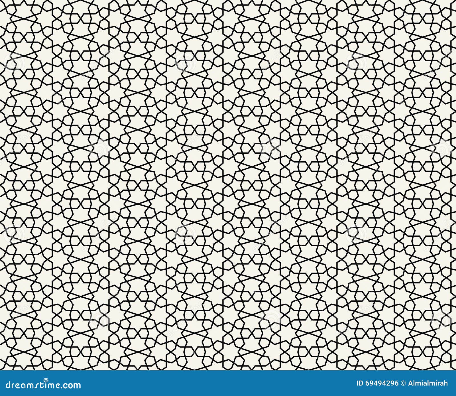 Islamic Inspired Seamless Pattern Vector Stock Vector - Illustration of ...