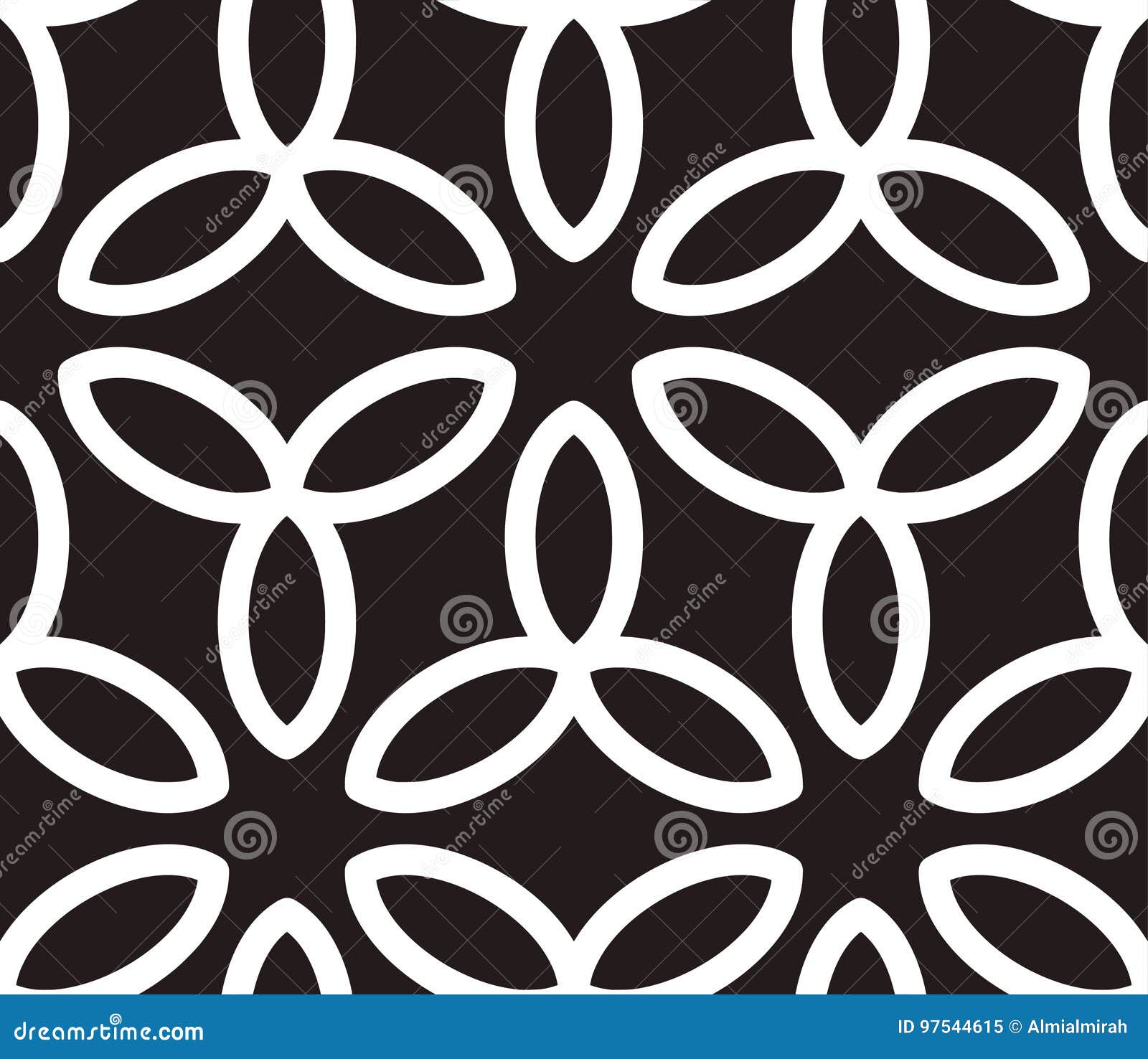 Islamic Inspired Seamless Pattern Vector Stock Vector - Illustration of ...